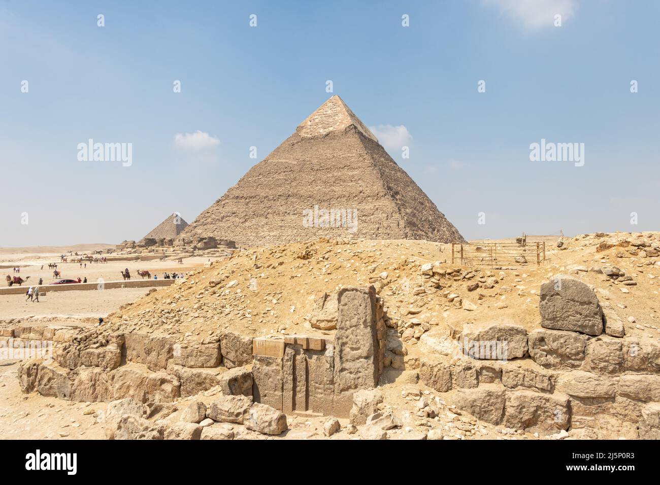 Die Pyramide von Khephren von Chephren ist die zweithöchste der ...