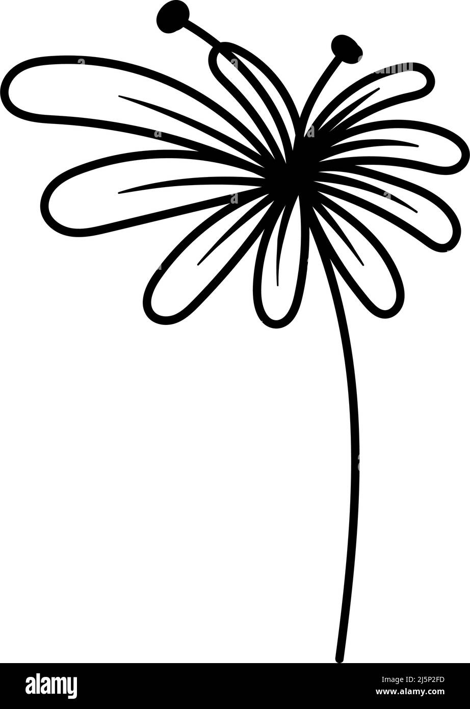 Blume Umriss Symbol Design Vorlage ilustration Vektor Stock ...