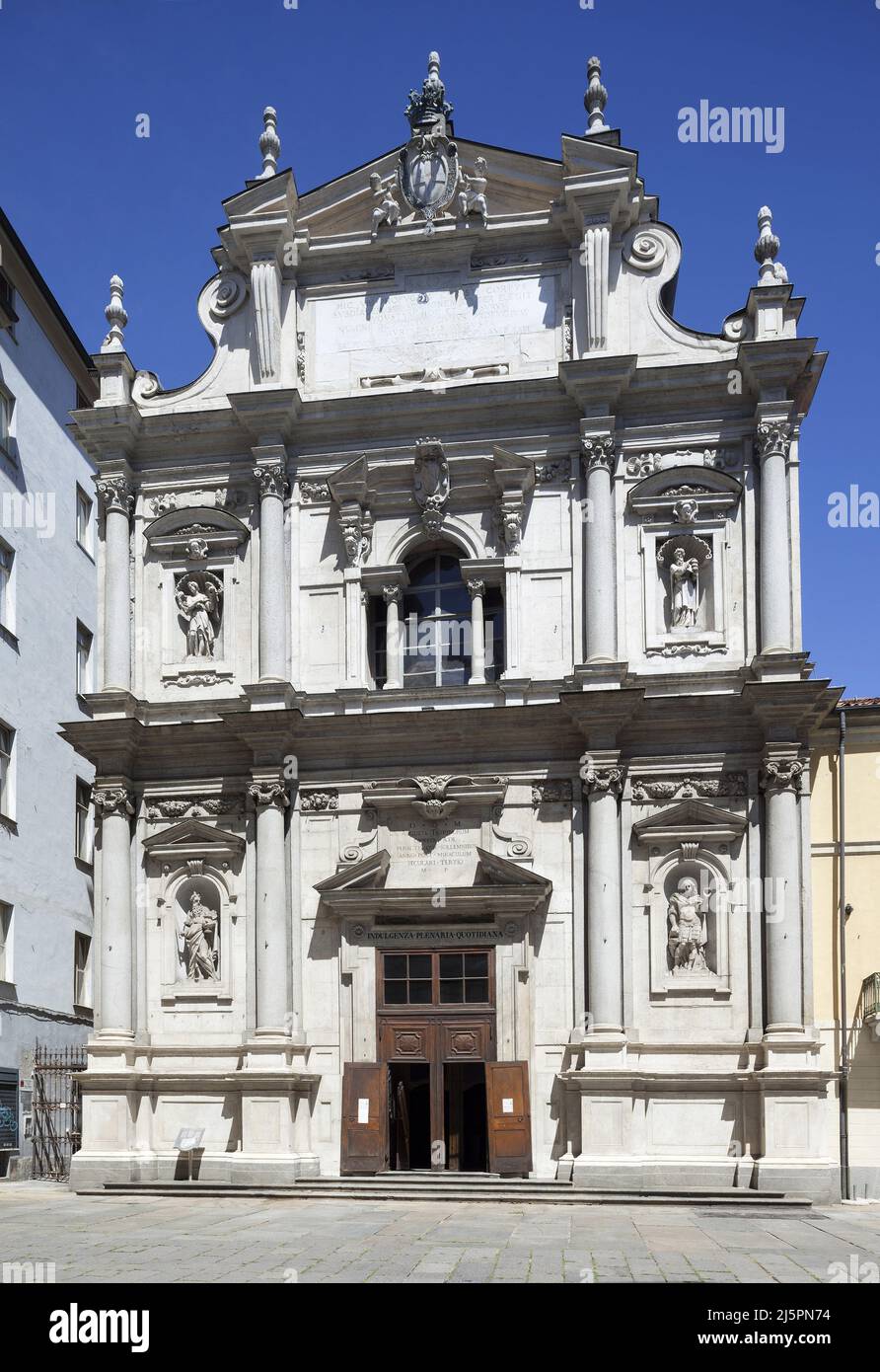 Facade de la basilique du Corpus Domini, Construite en 1607 pour ...