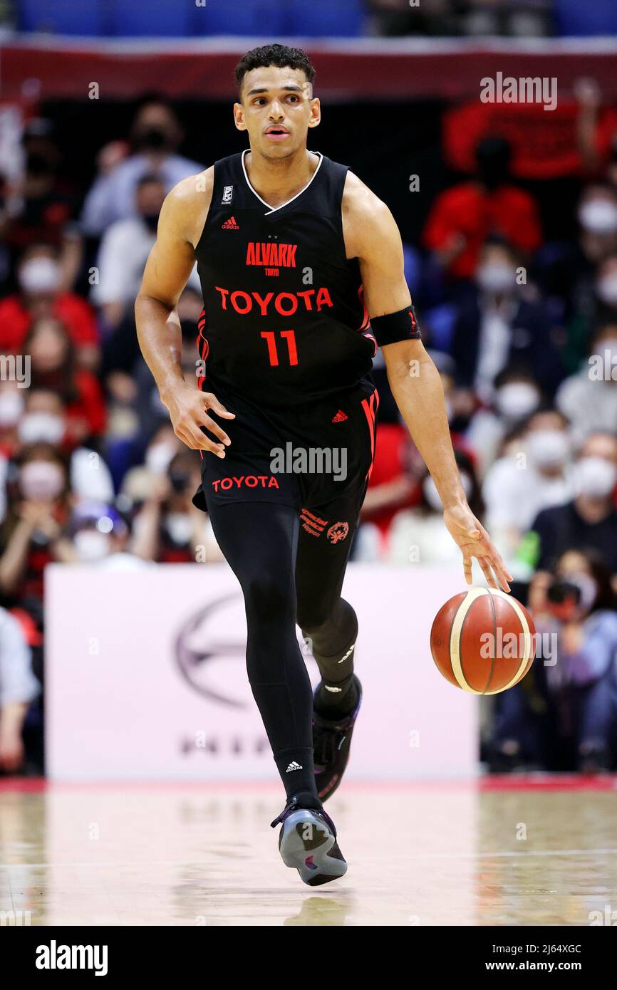 Tokio, Japan. 27. April 2022. Sebastian Saiz (Alvark) Basketball : 2021-22 B.LEAGUE B1 Spiel ...