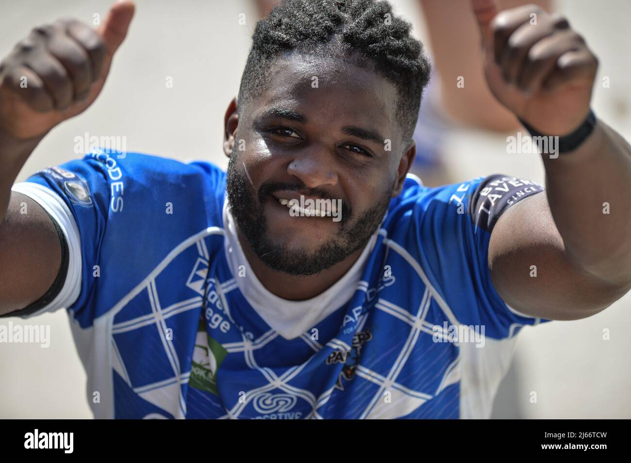 Halifax, England -24. April 2022 - Titus Gwaze von Halifax Panthers ...