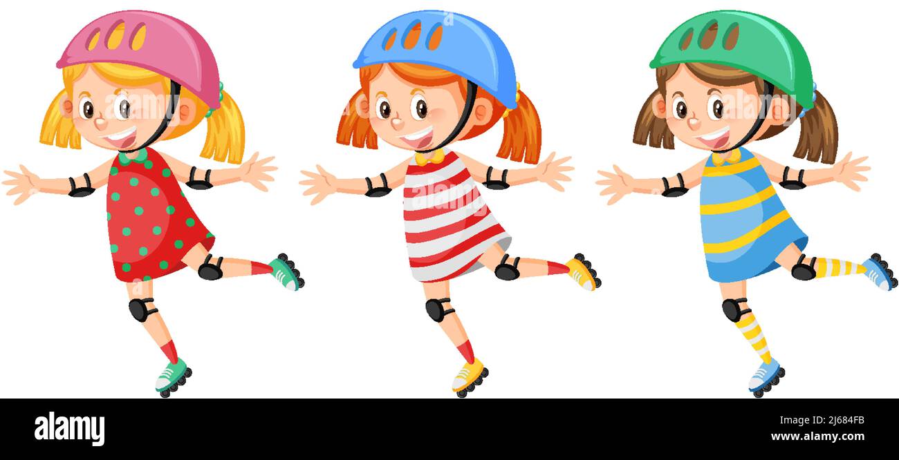 Inline skaten cartoon -Fotos und -Bildmaterial in hoher Auflösung – Alamy