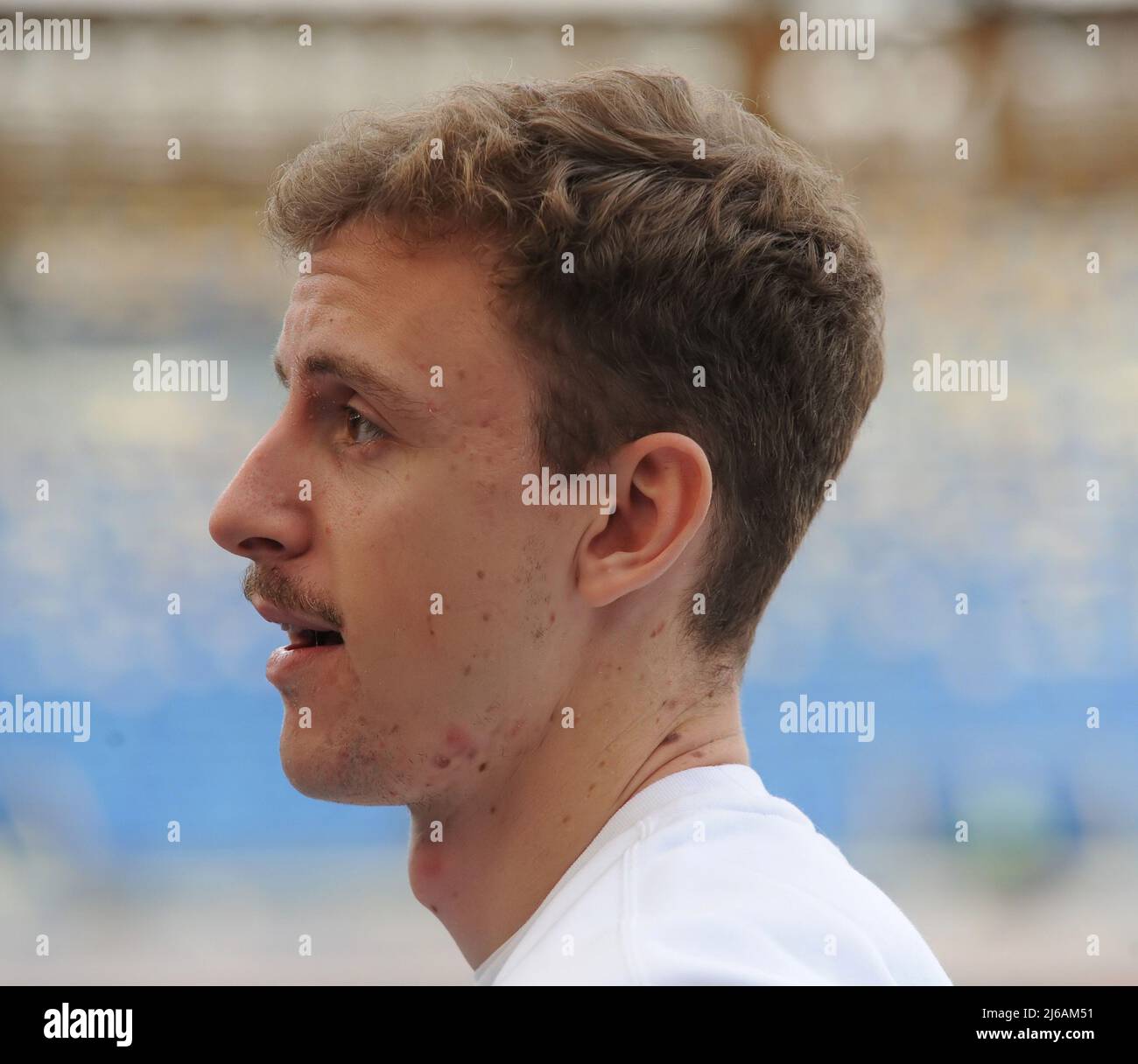 23. April 2022, Napoli-Fuorigrotta, Italien: Alessandro Sibilio bei den ...