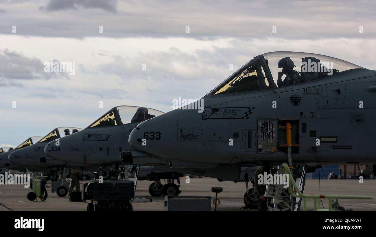 U.S. Airforce A10 Thunderbolt II „Warthogs“ aus dem 190.-Jagdgeschwader ...