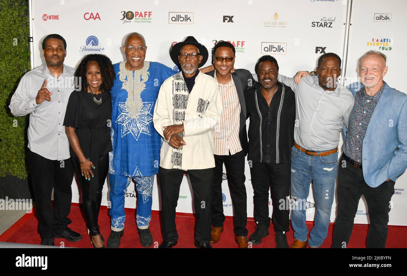 LOS ANGELES, CA - APRIL 29: Donald Bakeer, Glenn Plummer, LaRita Shelby ...
