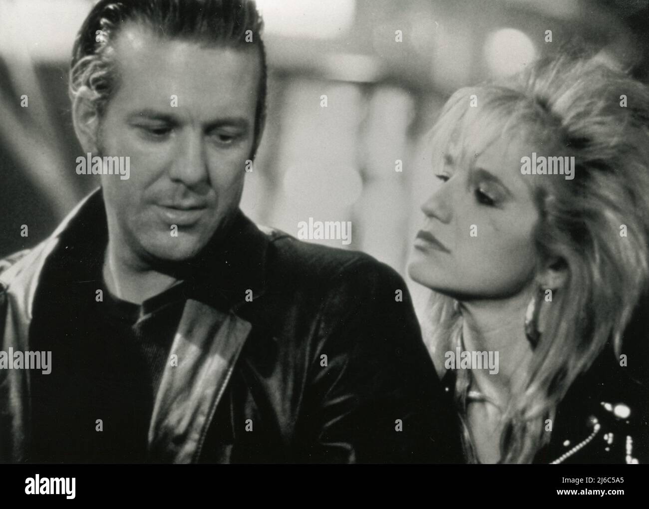 Der amerikanische Schauspieler Mickey Rourke und die Schauspielerin ...