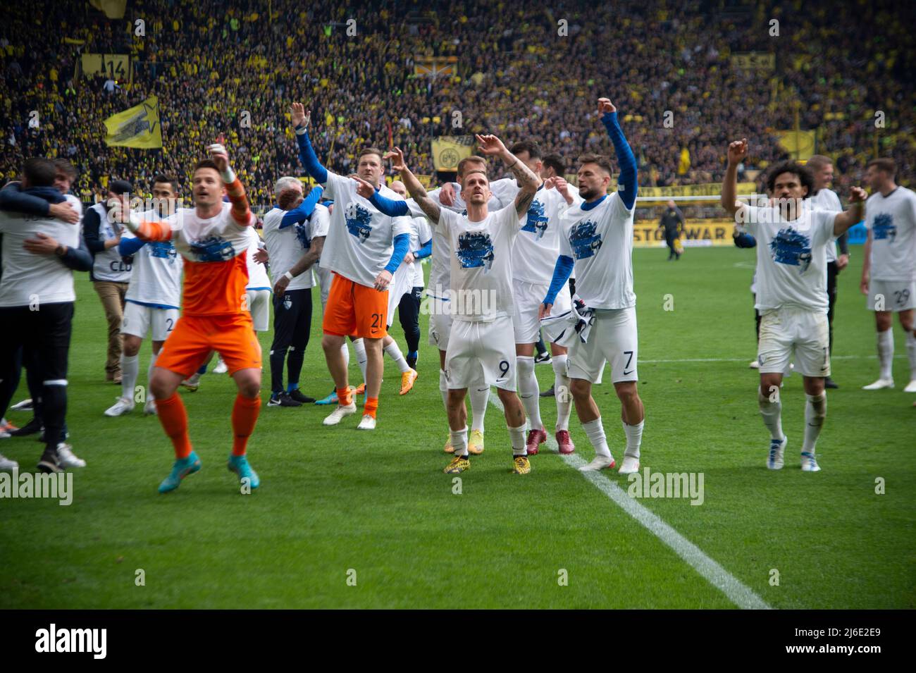 Bochumer Spieler beim Finale Jubel, Jubel, Jubel, Freude, Jubel, Von ...