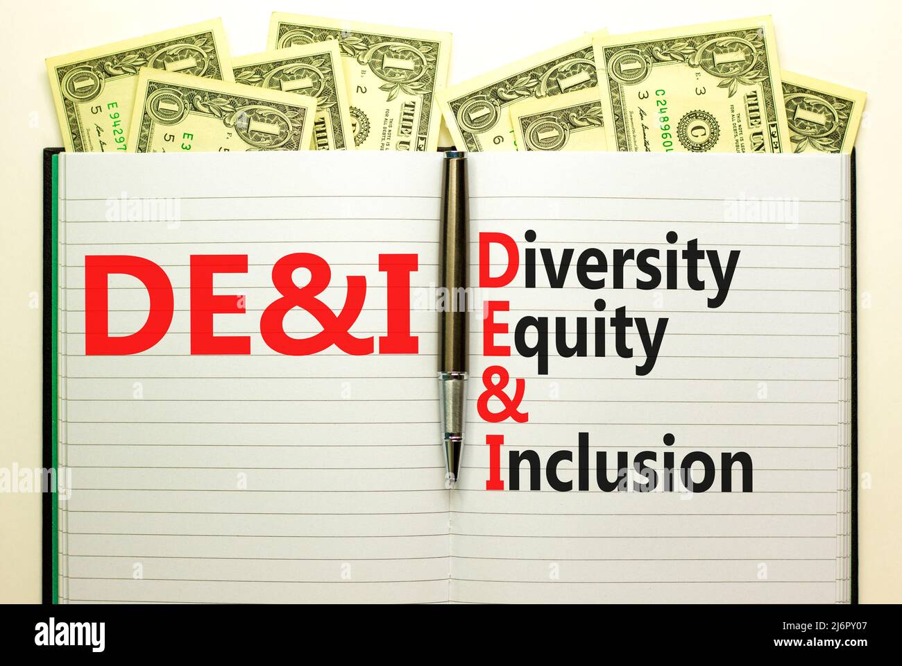 DEI, Diversity Equity und Inklusion Symbol. Konzept Worte DEI Vielfalt ...