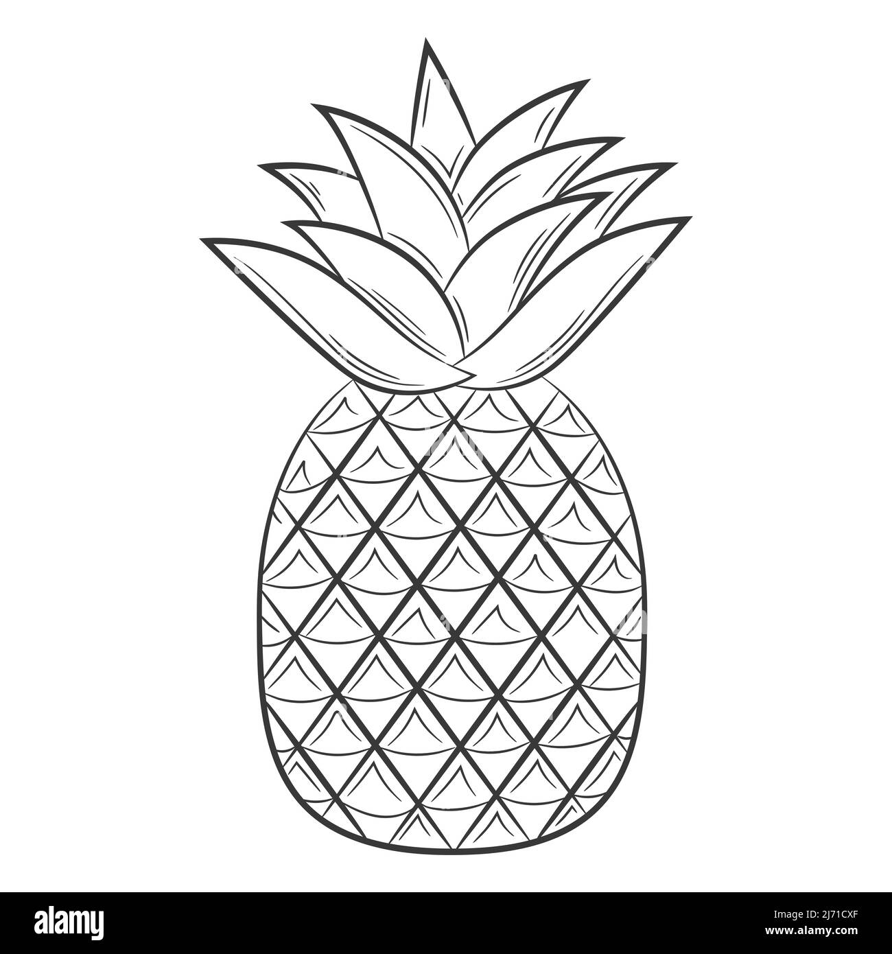 Ananas clipart Schwarzweiß-Stockfotos und -bilder - Alamy