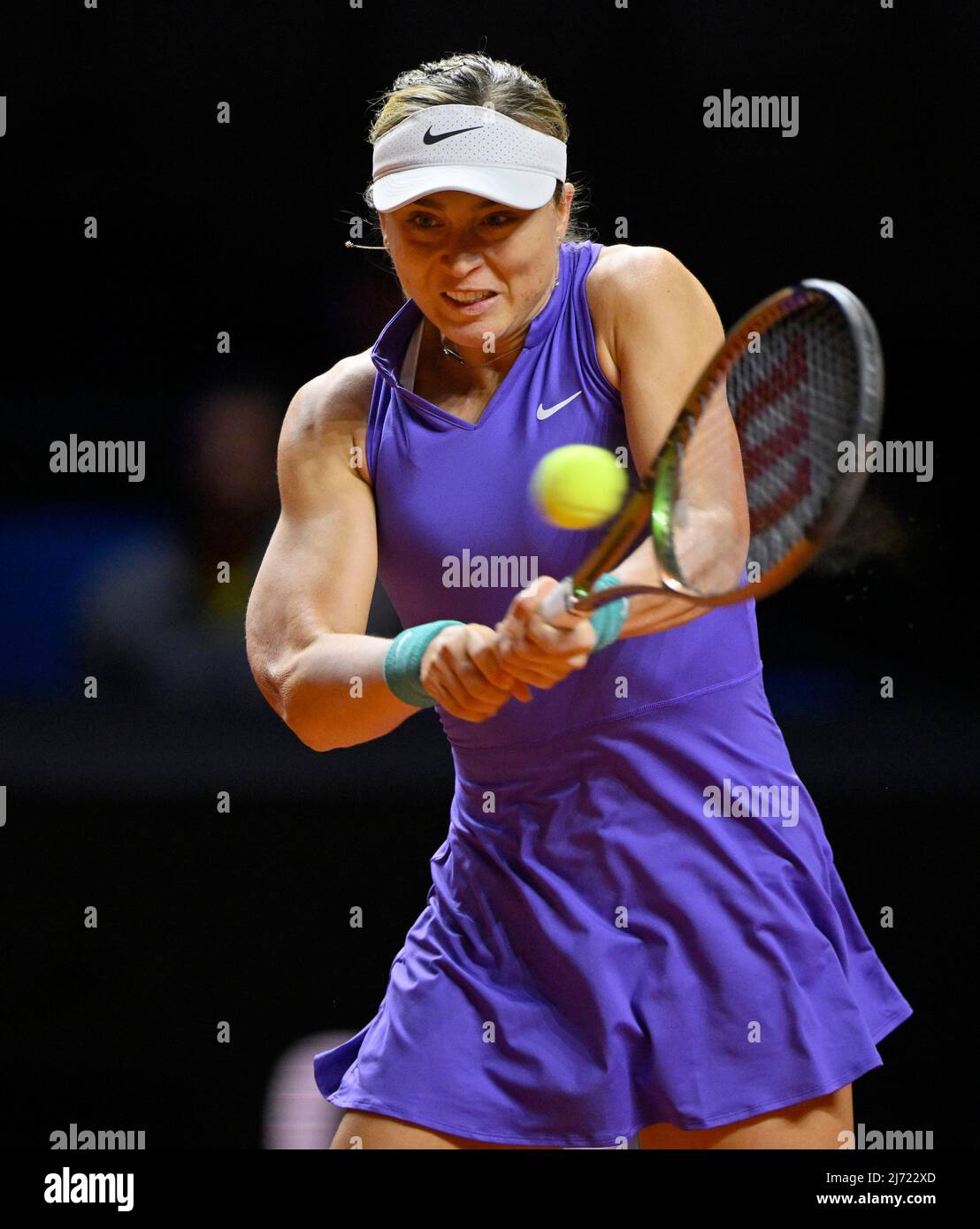 Paula Badosa ESP, Aktion, Porsche Tennis Grand Prix, Porsche-Arena ...