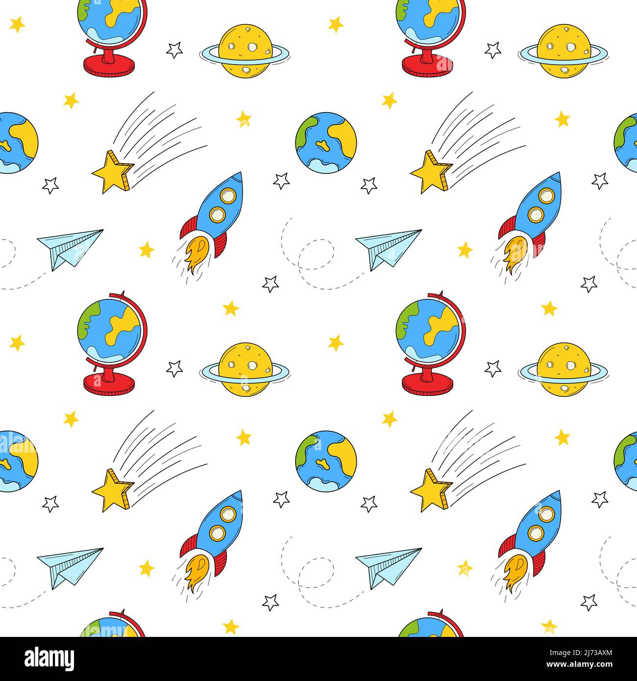 Rakete gezeichnet Stock-Vektorgrafiken kaufen - Alamy