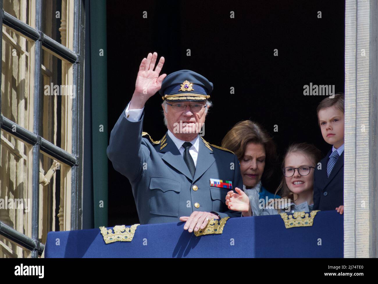 STOCKHOLM, SCHWEDEN - 30. APRIL 2022: König Carl XVI Gustaf 76 Jahre ...