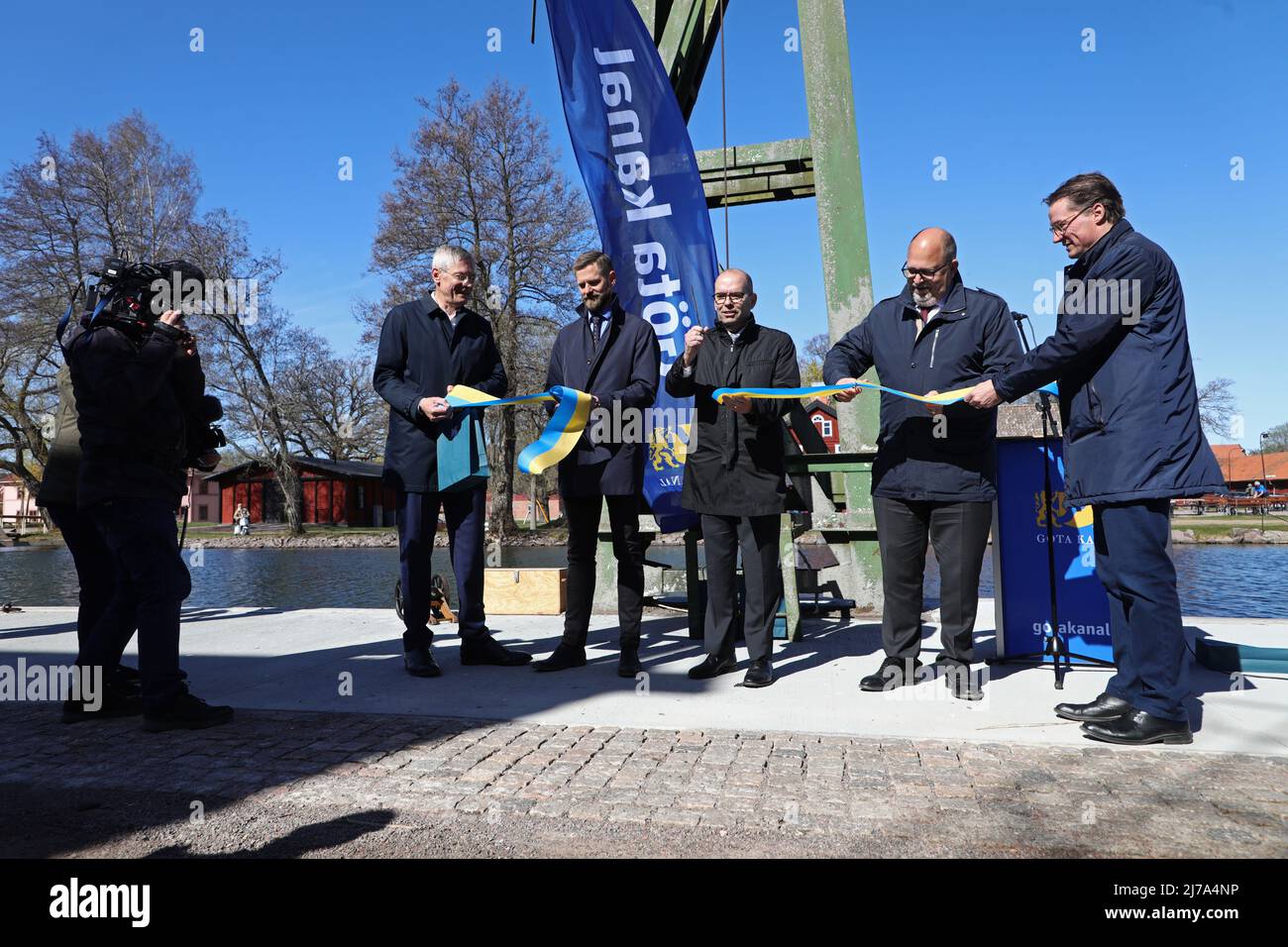 Am Dienstag wurde die Jubiläumssaison auf dem Göta Kanal in Old Motala ...