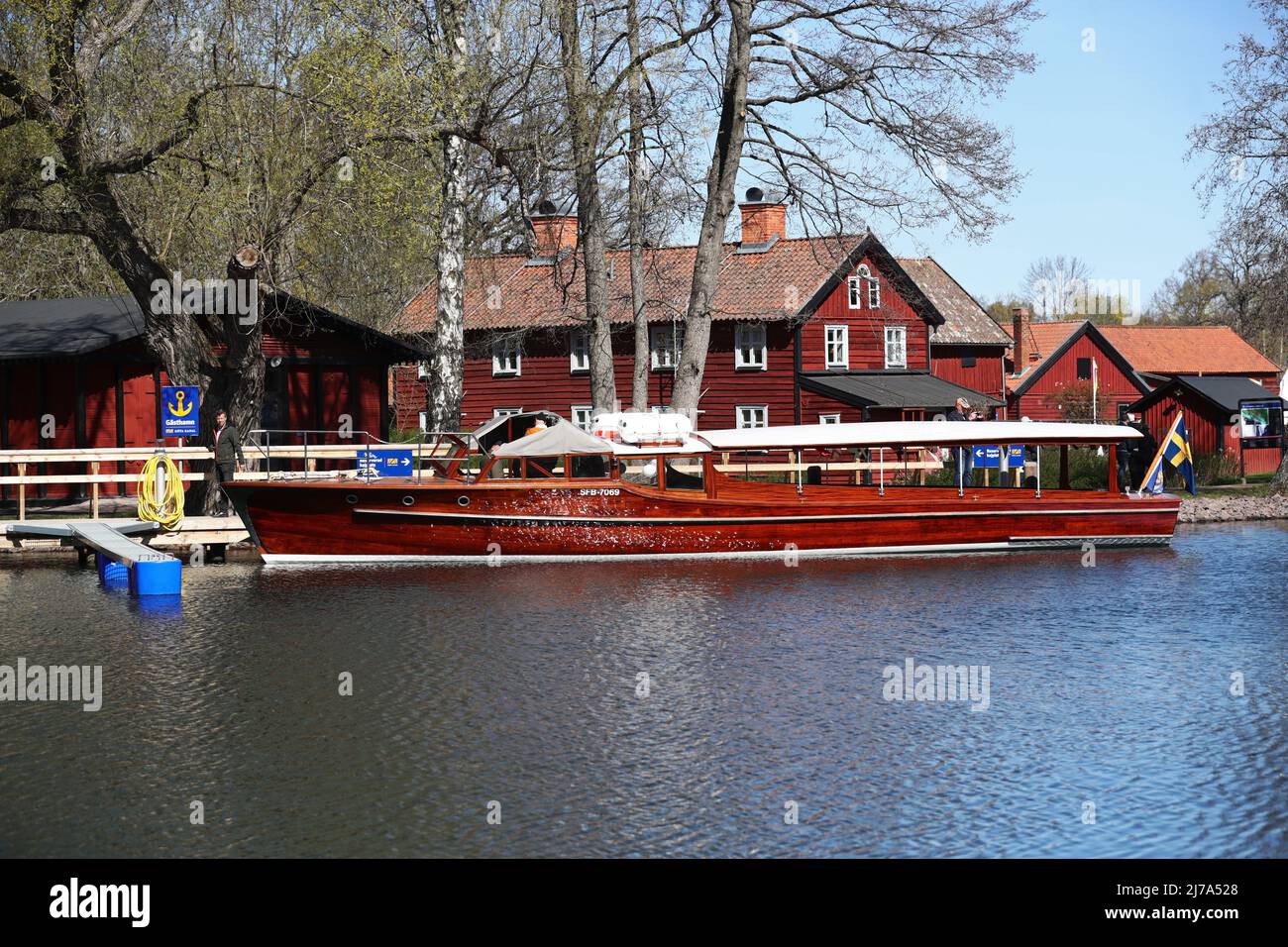 Am Dienstag wurde die Jubiläumssaison auf dem Göta Kanal in Old Motala ...