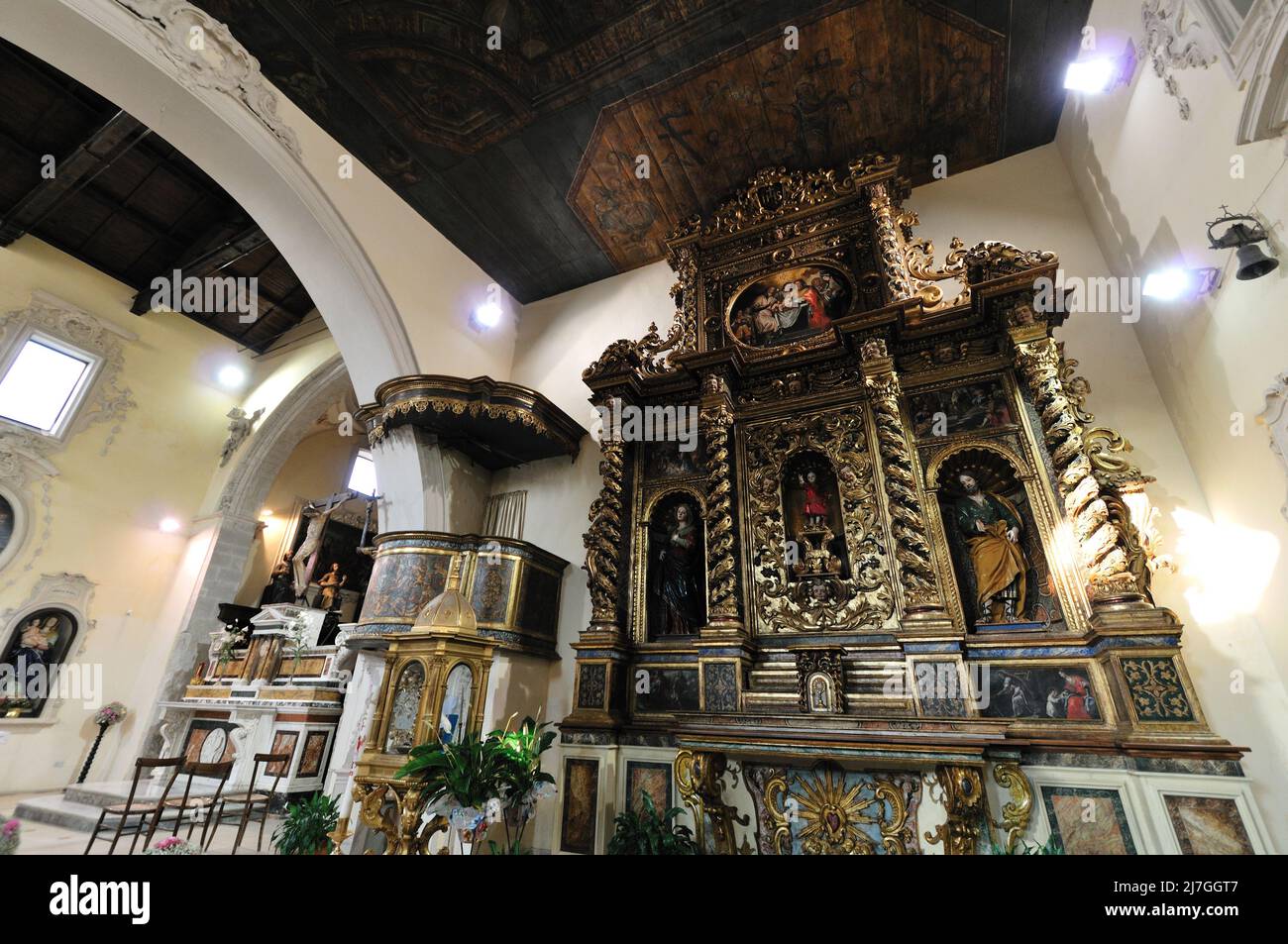 Agnone, Isernia, Molise, Kirche St. Emidio. Die Kirche von Sant'Emidio ...