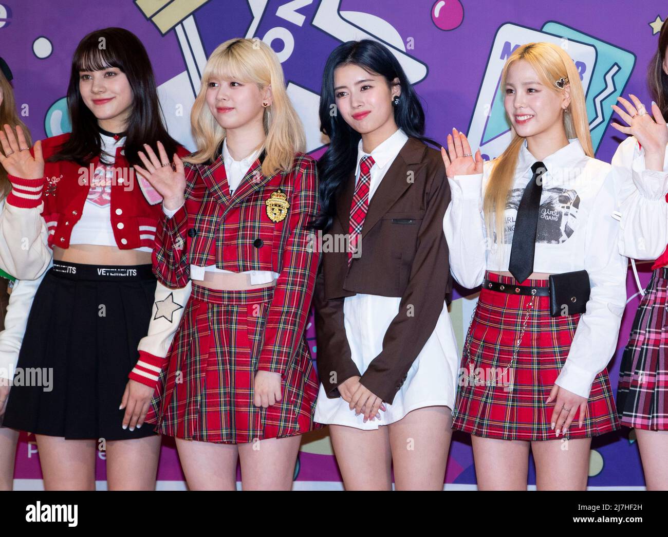 8. Mai 2022 - Seoul, Südkorea : Mayuka, Miihi, Nina, Riku, Rima, Mako, Ayaka und Maya, Rio von ...