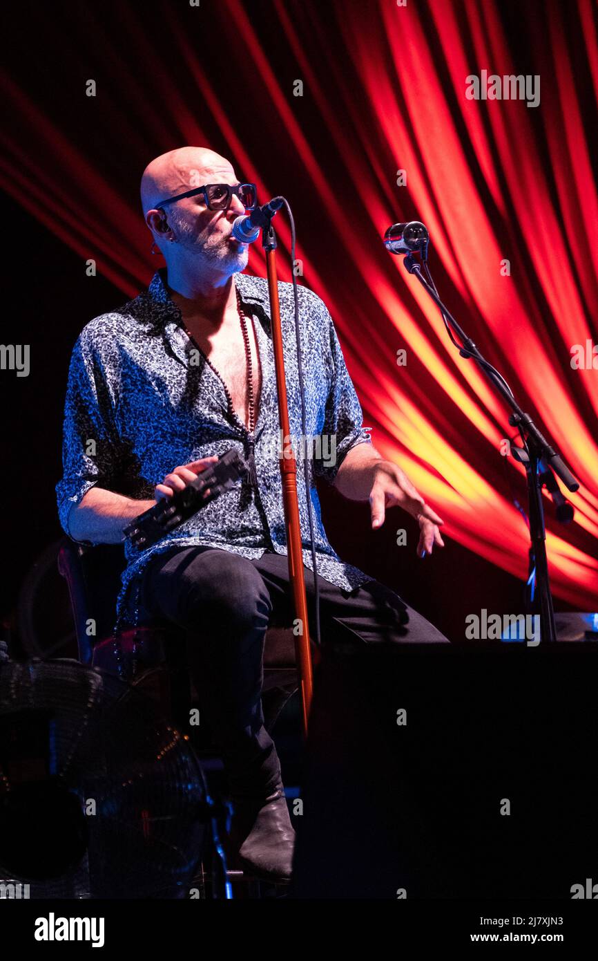 Negrita, eine italienische Pop-Rock-Band, tritt am 23.. Juli 2021 im ...