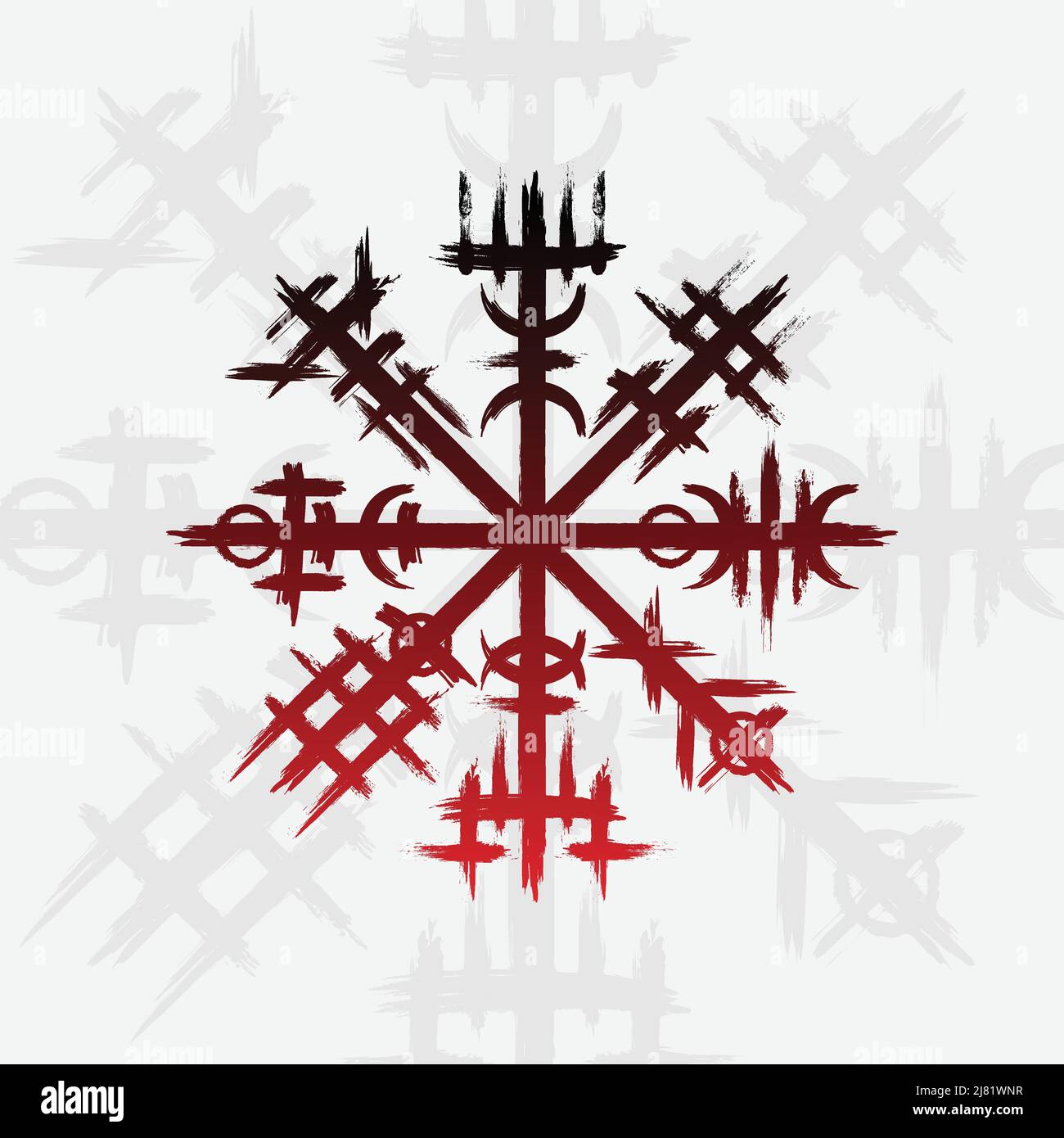 Nordische wikinger Symbol Rune Stock-Vektorgrafik - Alamy