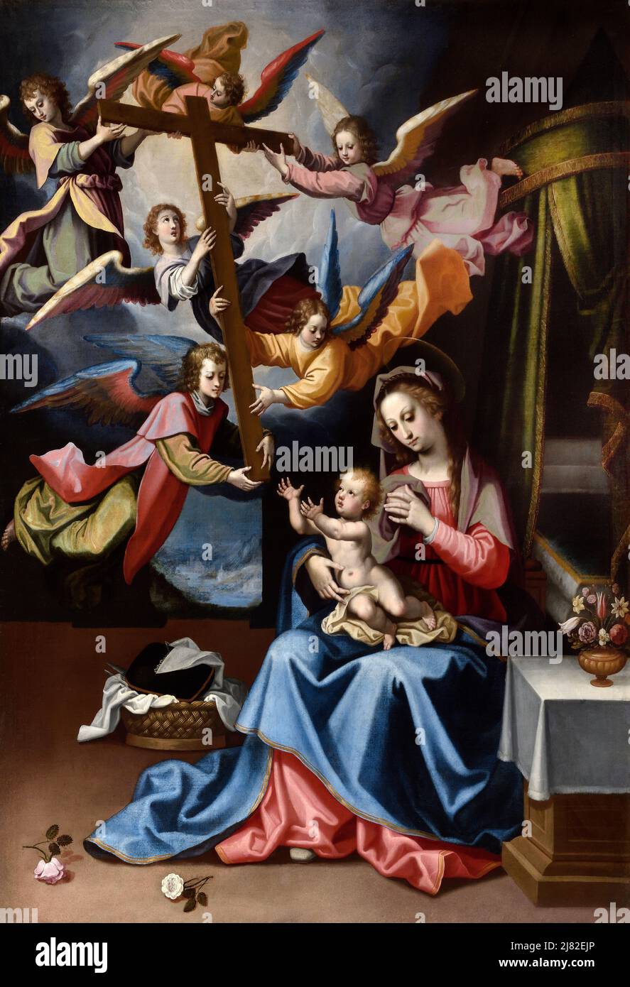 Fresko von la madonna col bambino -Fotos und -Bildmaterial in hoher Auflösung – Alamy