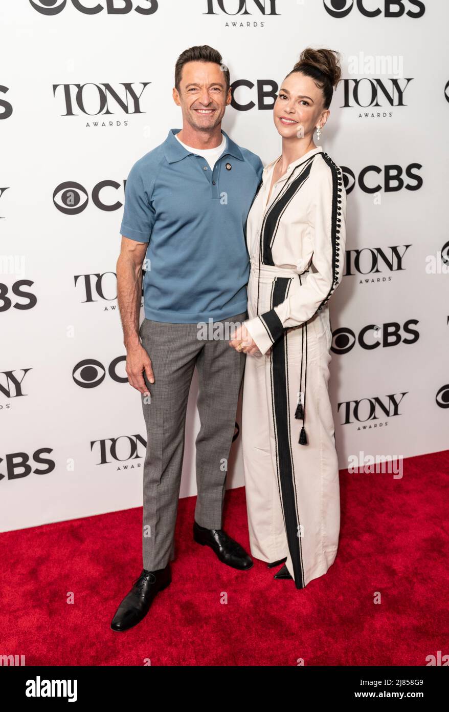 New York, NY - 12. Mai 2022: Hugh Jackman und Sutton Foster nominierten ... New York, NY - 12. Mai 2022: Hugh Jackman und Sutton Foster nominierten ...