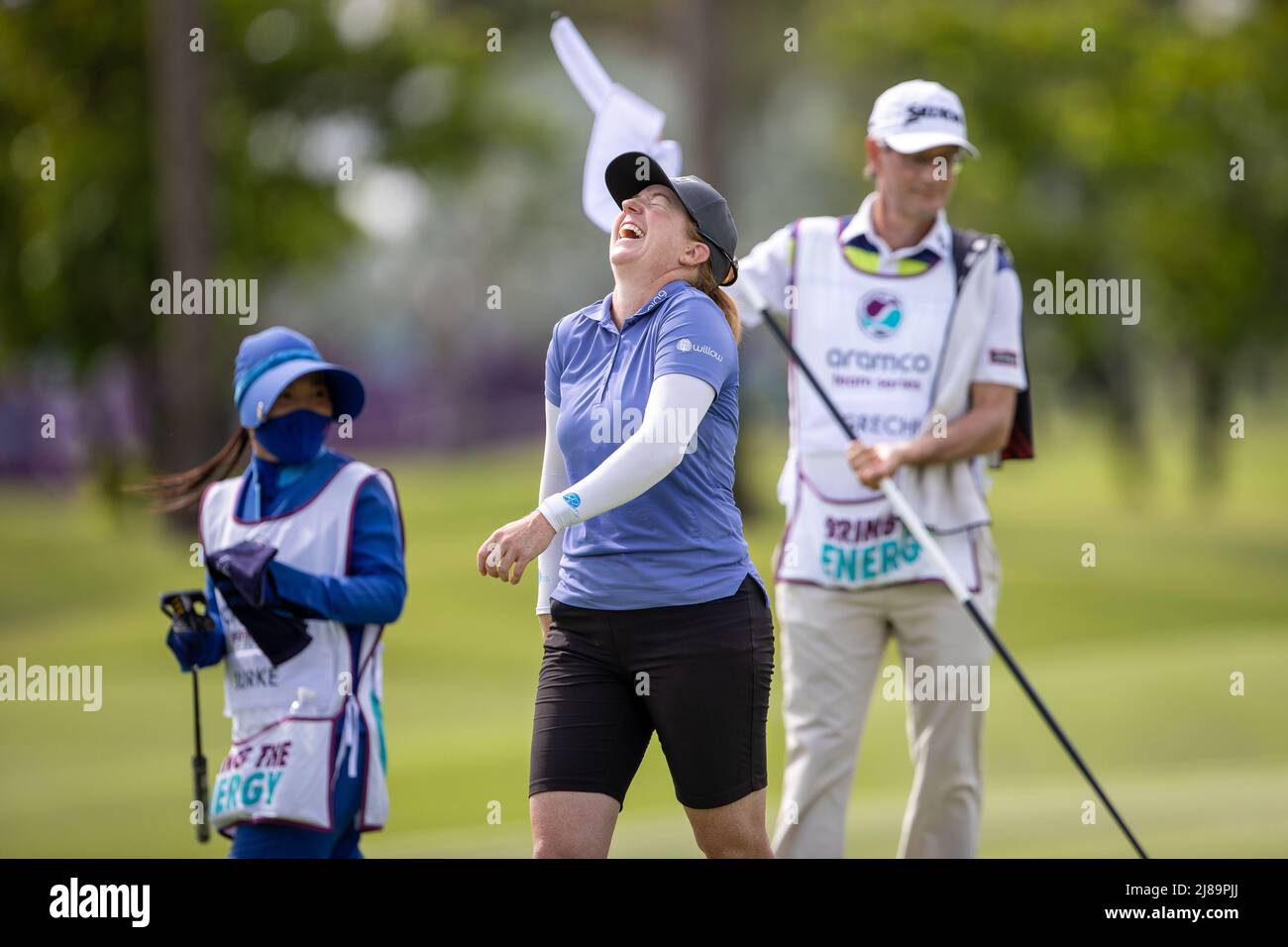 BANG KAPONG THAILAND - 12. Mai: Hannah Burke aus England auf dem Grün ...