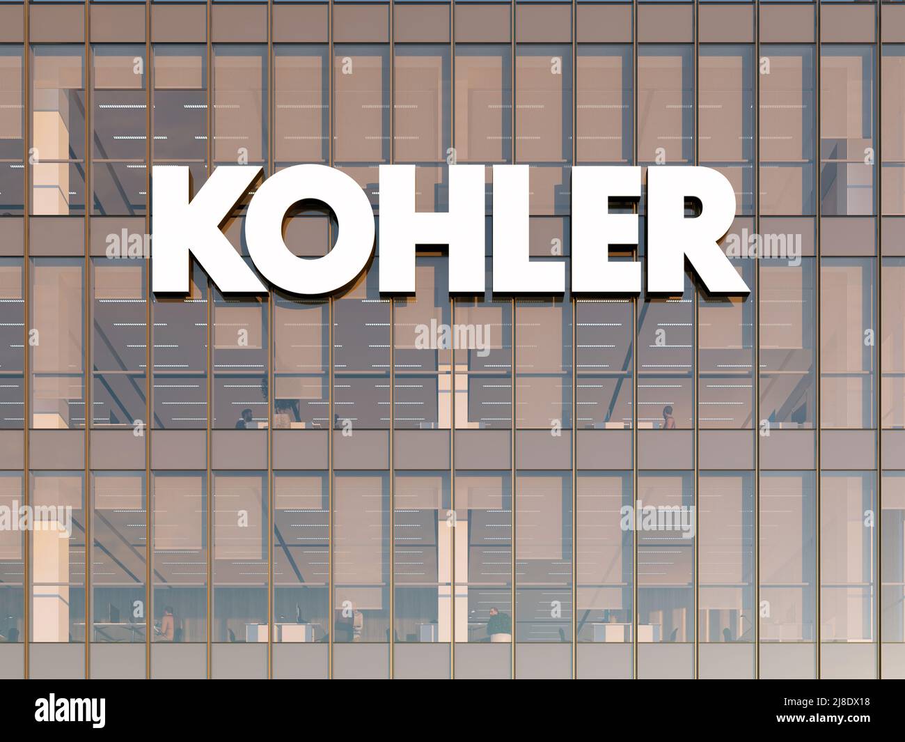 Kohler, WI, USA. 2.Mai 2022. Nur zur redaktionellen Verwendung, 3D CGI ...