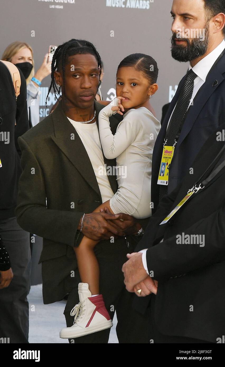 Travis Scott und Tochter Stormi Scott nehmen am 15. Mai 2022 an den ...