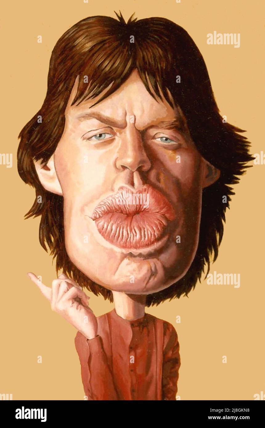 Caricature mick jagger -Fotos und -Bildmaterial in hoher Auflösung – Alamy