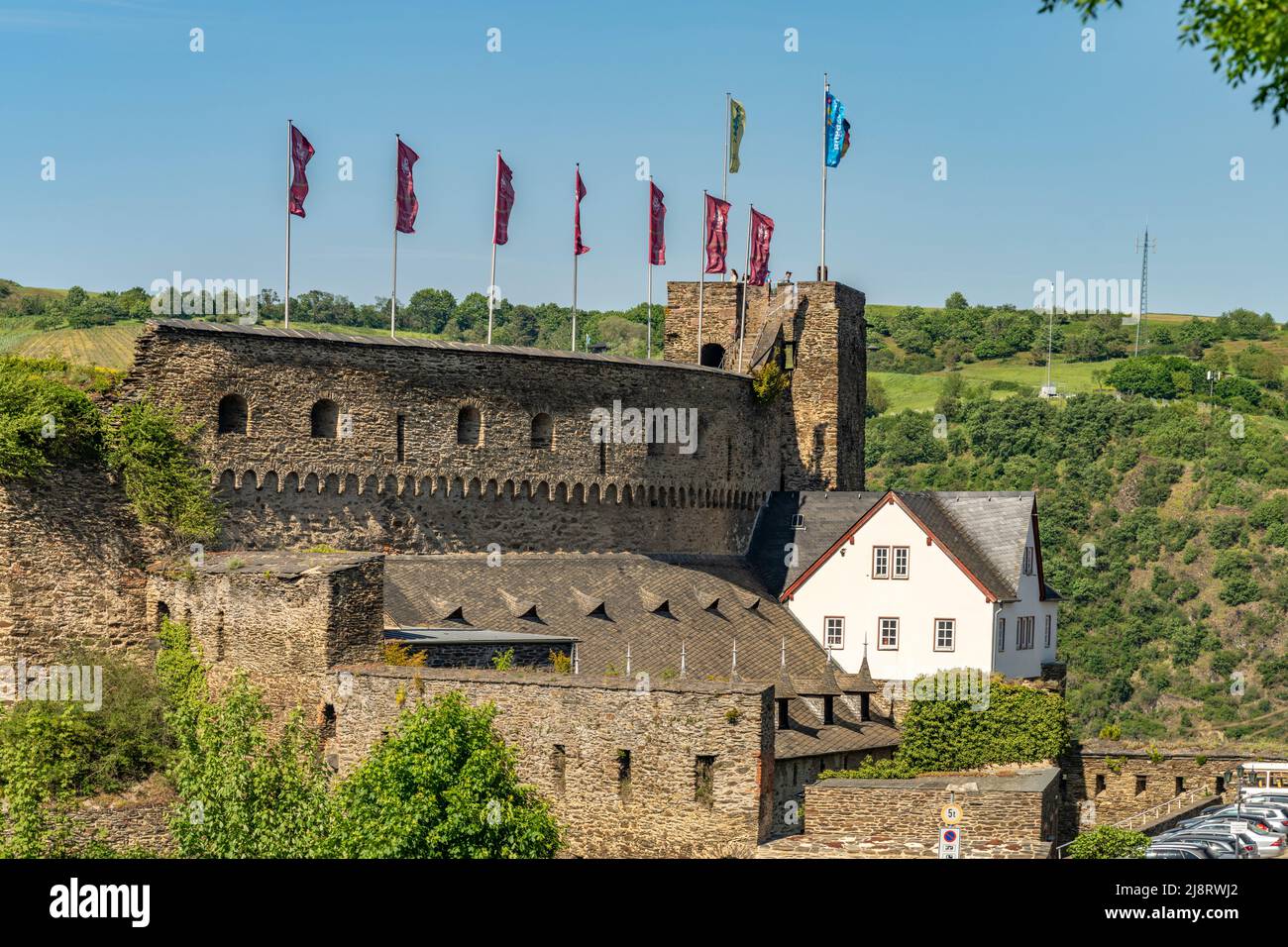 Die Ruine der Burg Rheinfels in St, Goar, Welterbe Oberes ...