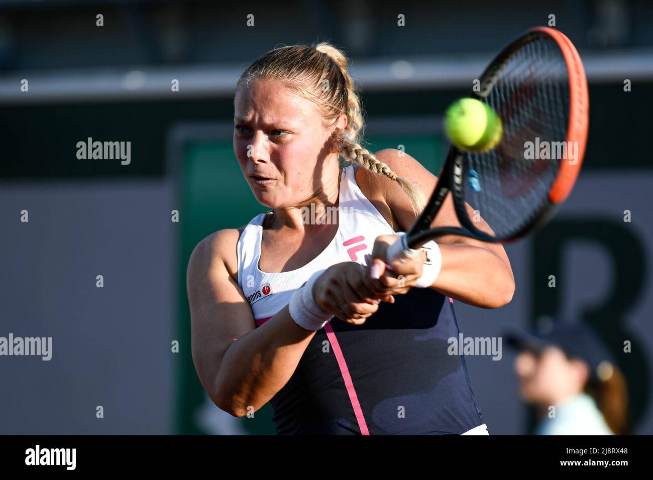 Joanne Zuger aus der Schweiz während der French Open (Roland-Garros ...