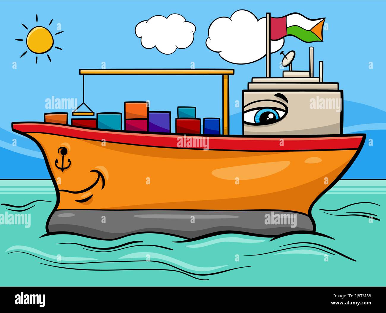 Shipment containers Stock-Vektorgrafiken kaufen - Alamy