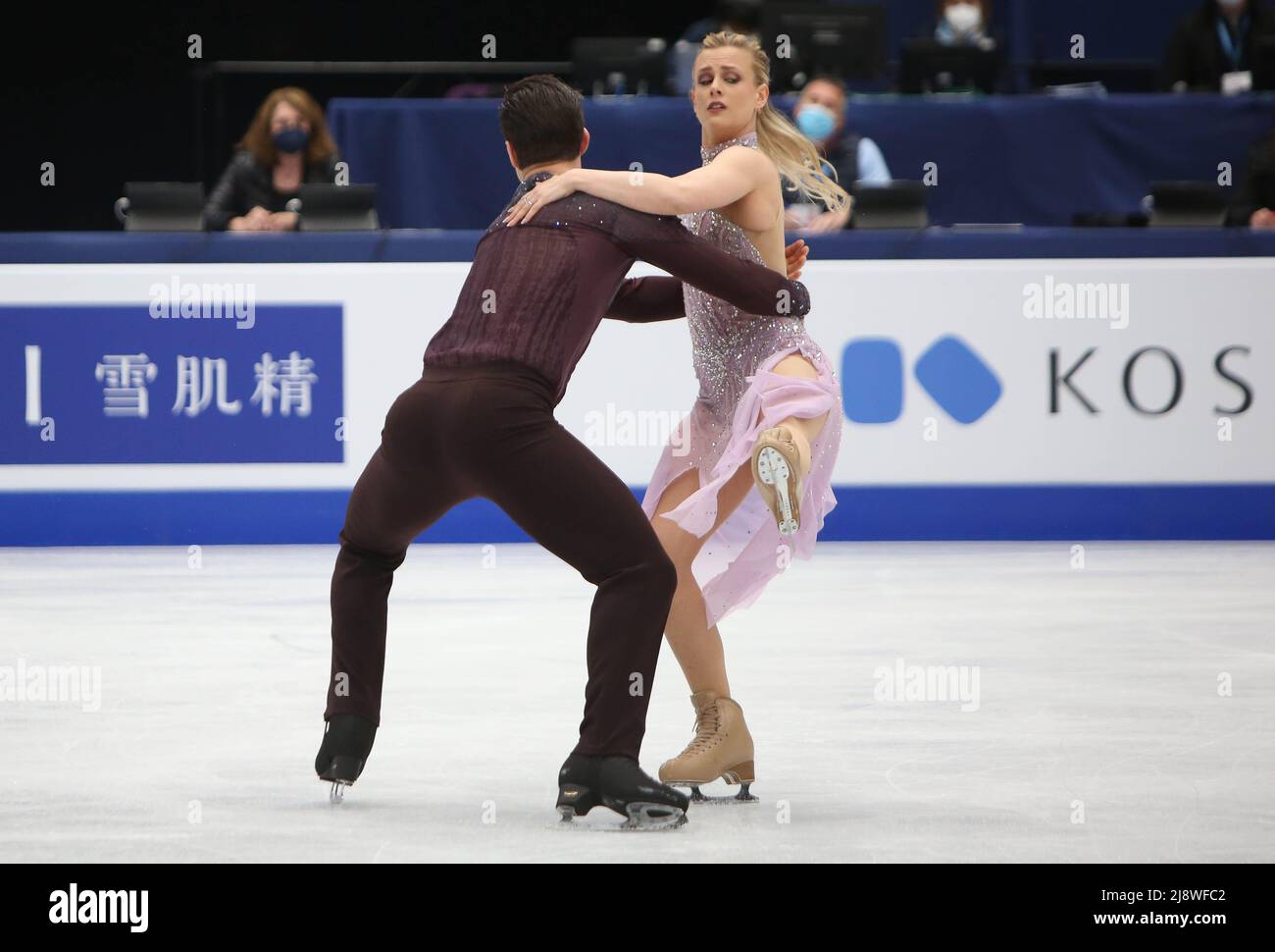 Madison Hubbell / Zachary Donohue aus den USA während der ISU ...