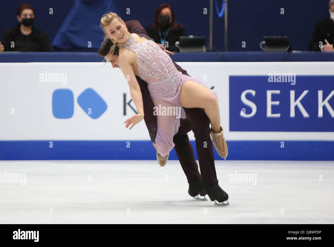 Madison Hubbell / Zachary Donohue aus den USA während der ISU ...
