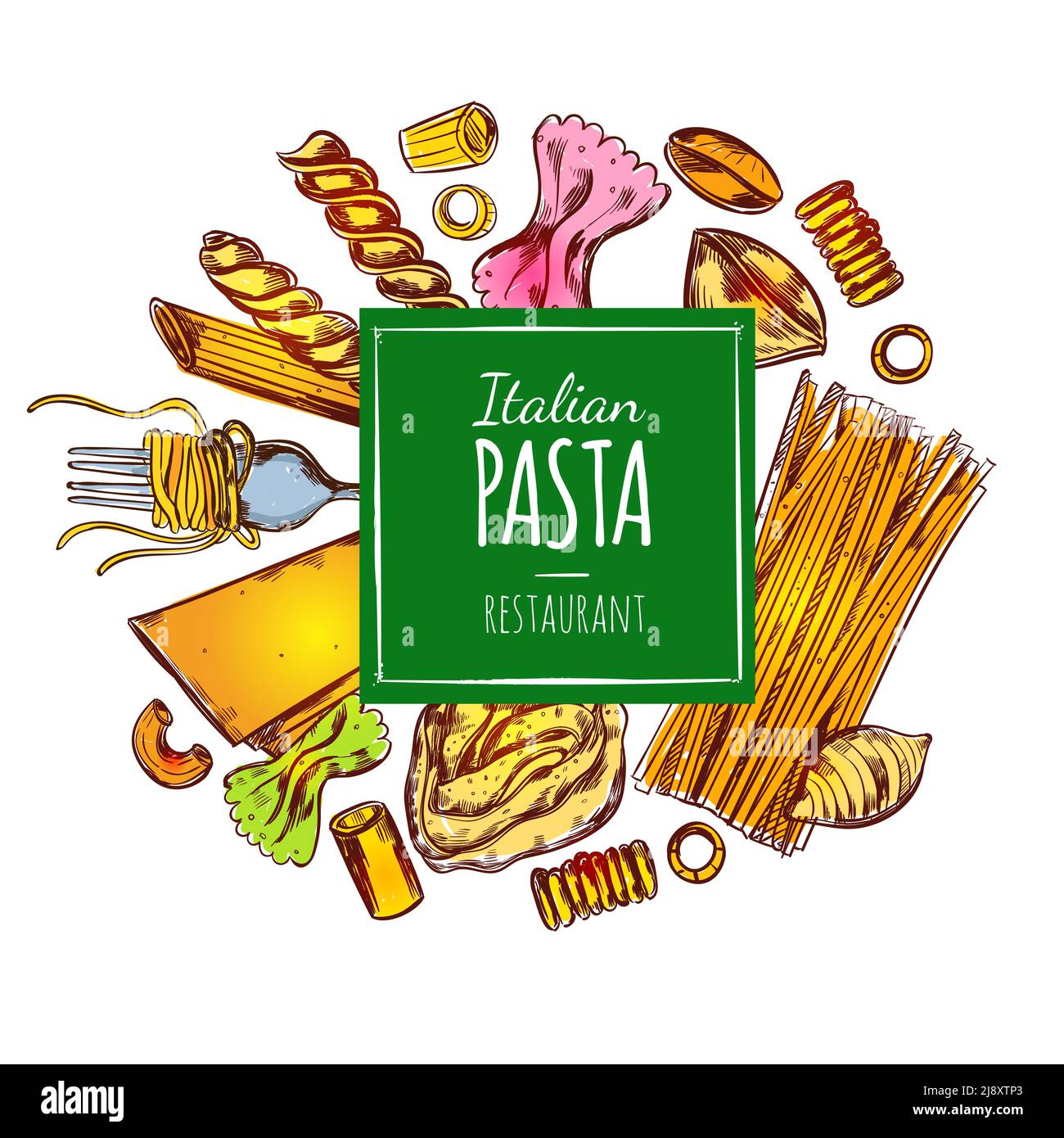 Italienische produkte Stock-Vektorgrafiken kaufen - Alamy