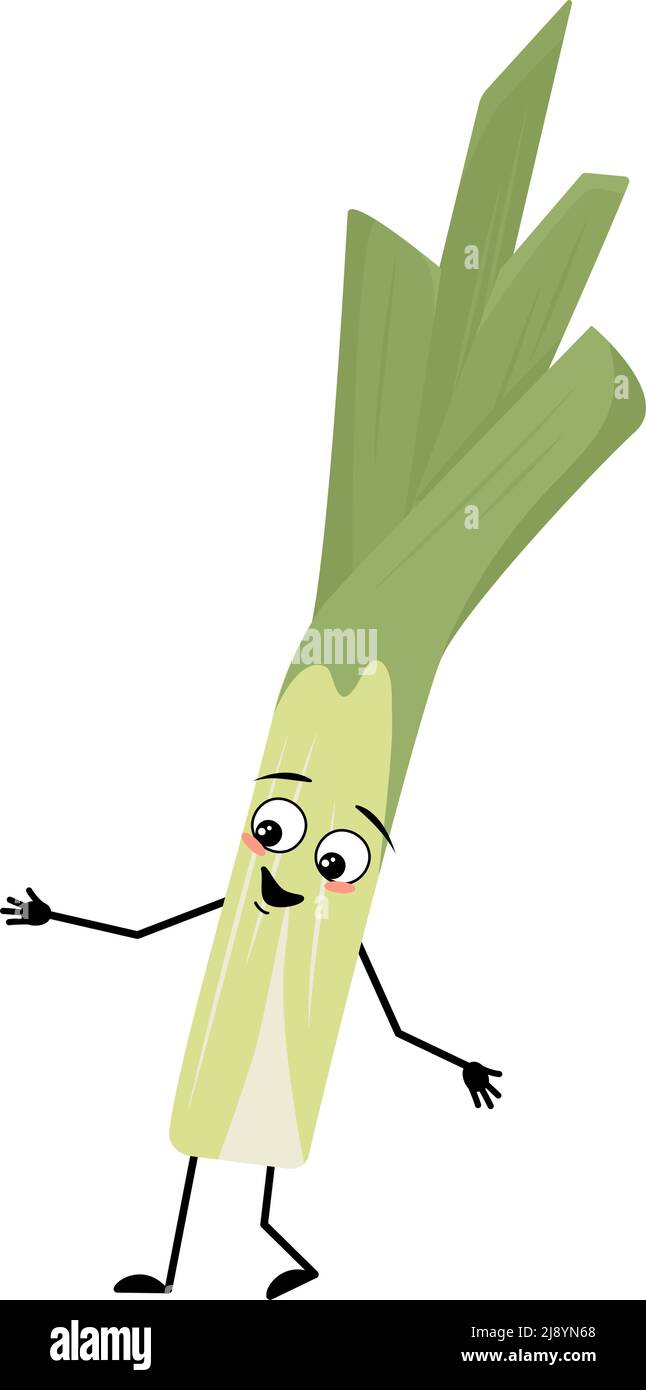 Cartoon illustration funny comic leek -Fotos und -Bildmaterial in hoher ...
