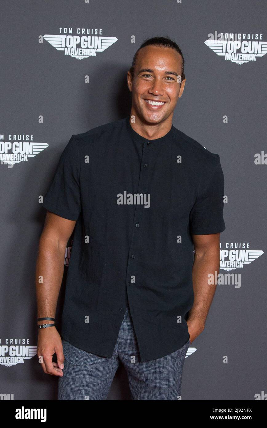 Laurent Maistret nimmt am 19. Mai 2022 an der Pariser Filmpremiere „Top ...