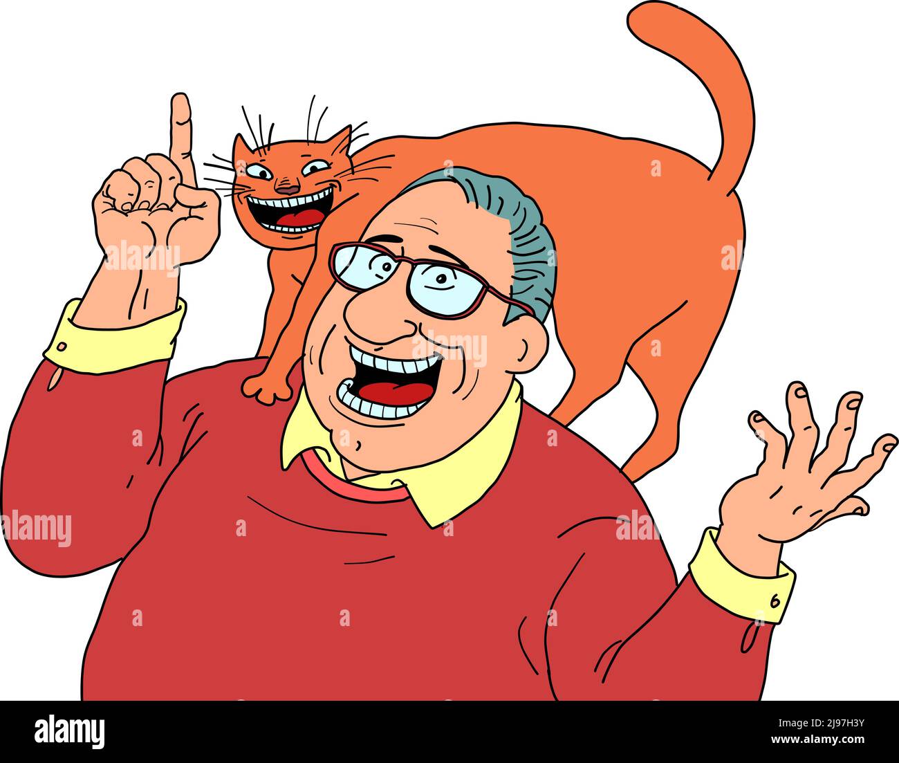 Mit einer katze Stock-Vektorgrafiken kaufen - Alamy