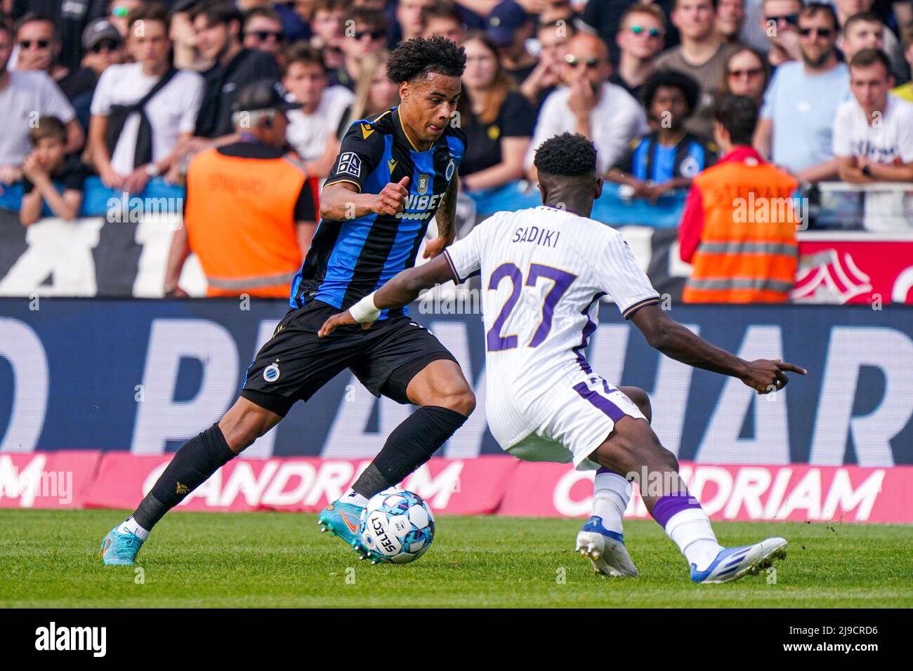 BRÜGGE, BELGIEN - 22. MAI: Tajon Buchanan vom Club Brügge während des ...