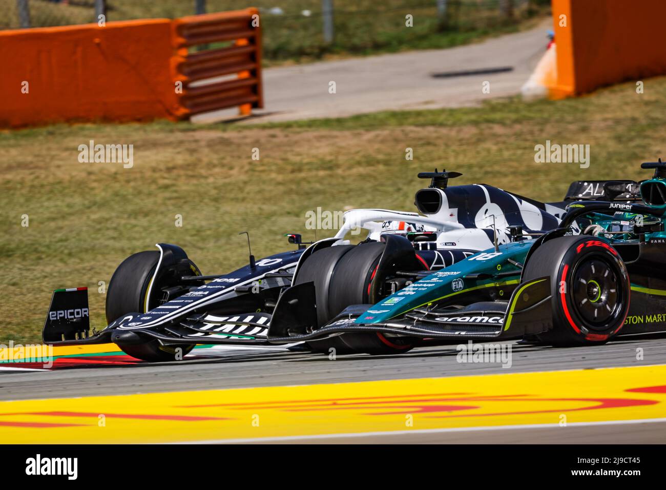 10 GASLY Pierre (Fra), Scuderia AlphaTauri AT03, 18 STROLL Lance (CAN), Aston Martin F1 Team ...