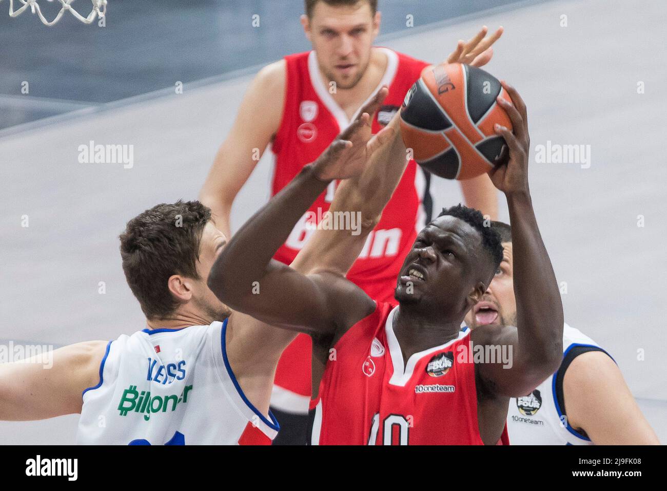 Belgrad, Serbien, 19.. Mai 2022. Moustapha Fall von Olympiakos Piräus ...