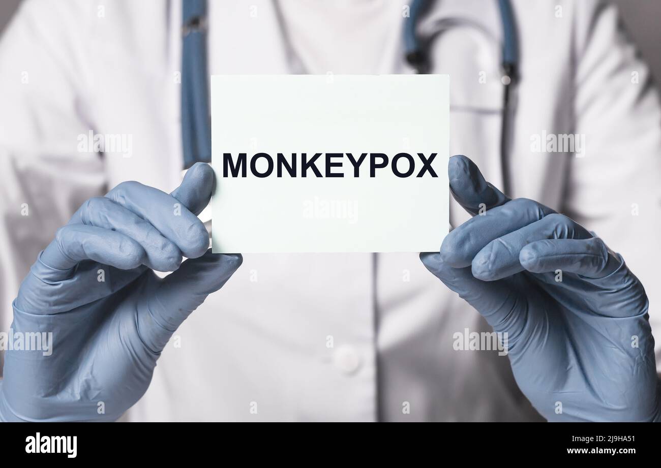 Monkeypox-Virus-Konzept. Affenpocken. Hochwertige Fotos Stockfotografie ...