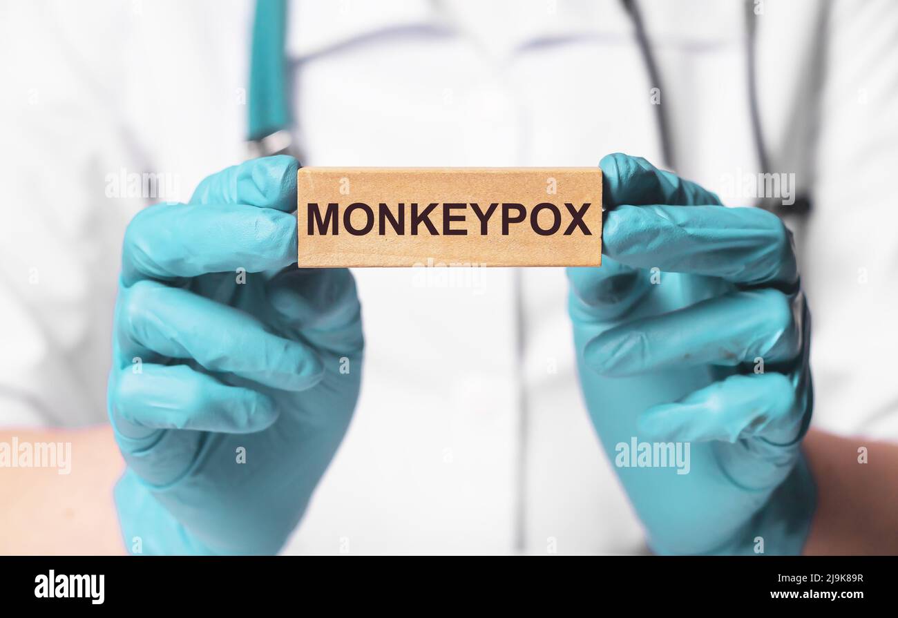 Monkeypox-Virus-Konzept. Affenpocken. Hochwertige Fotos Stockfotografie ...