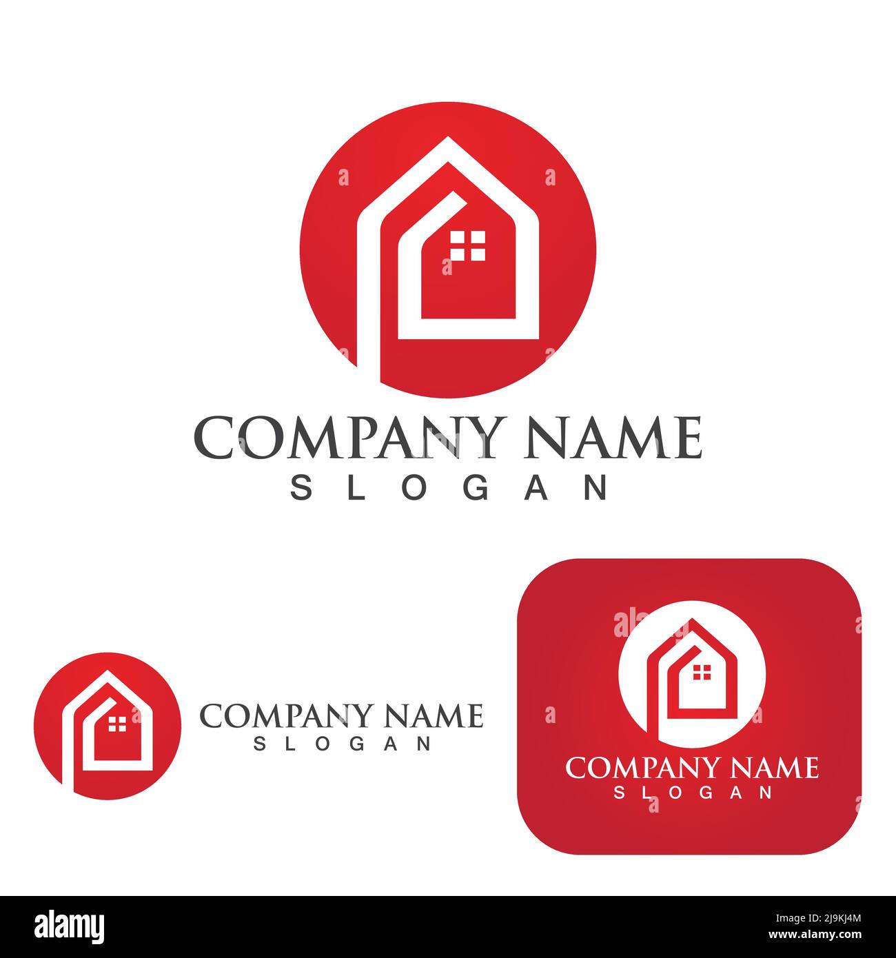 Home Gebäude Logos und Symbole Symbole Vorlage Stock-Vektorgrafik - Alamy