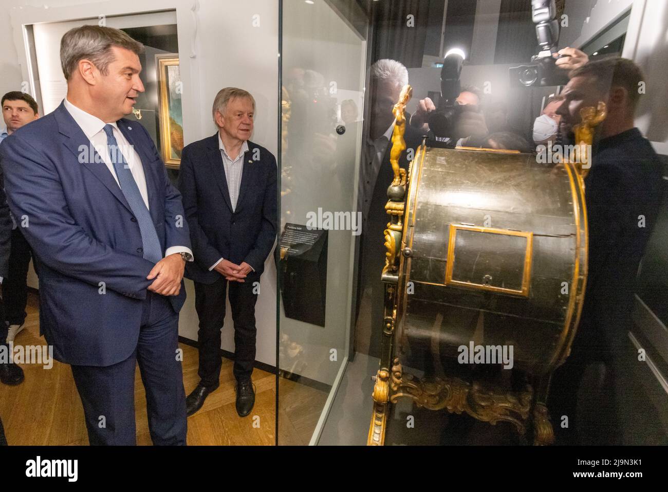 Ansbach, Deutschland. 24.. Mai 2022. Markus Söder (2. v.l., CSU ...