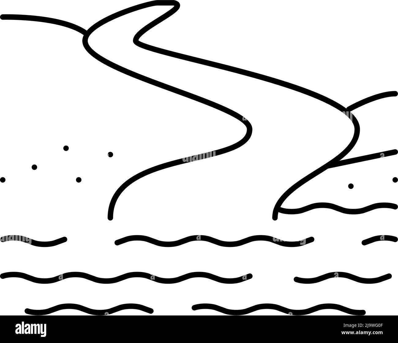 Fluss mäander Stock-Vektorgrafiken kaufen - Alamy