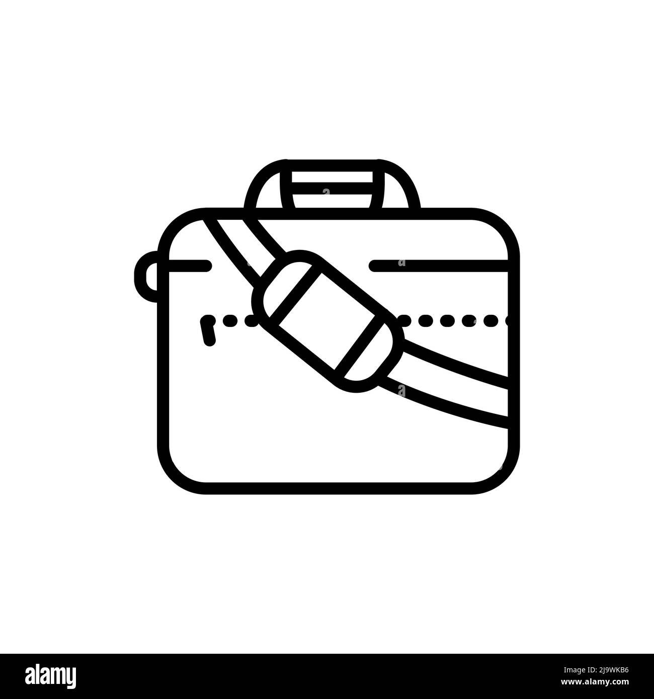 Symbol für die Farbe der Notebook-Tasche. Isoliertes Vektorelement ...