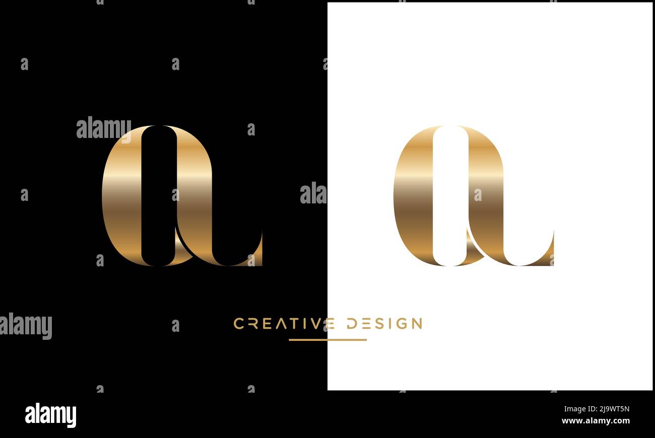 Alphabet Buchstaben OL oder LO Symbol Logo Stock-Vektorgrafik - Alamy