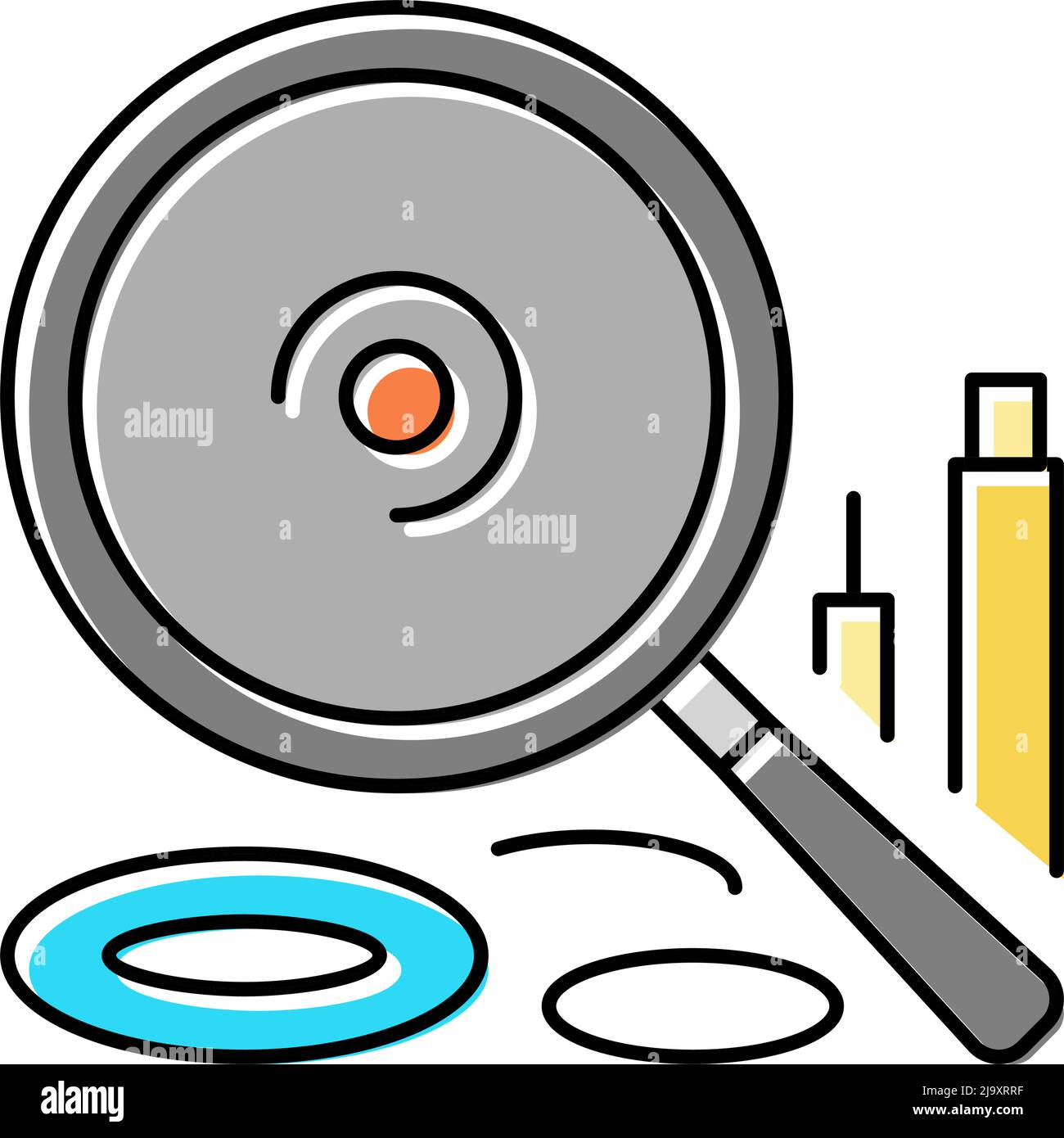teflon ptfe thermoplastische Farbe Symbol Vektor-Illustration Stock ...