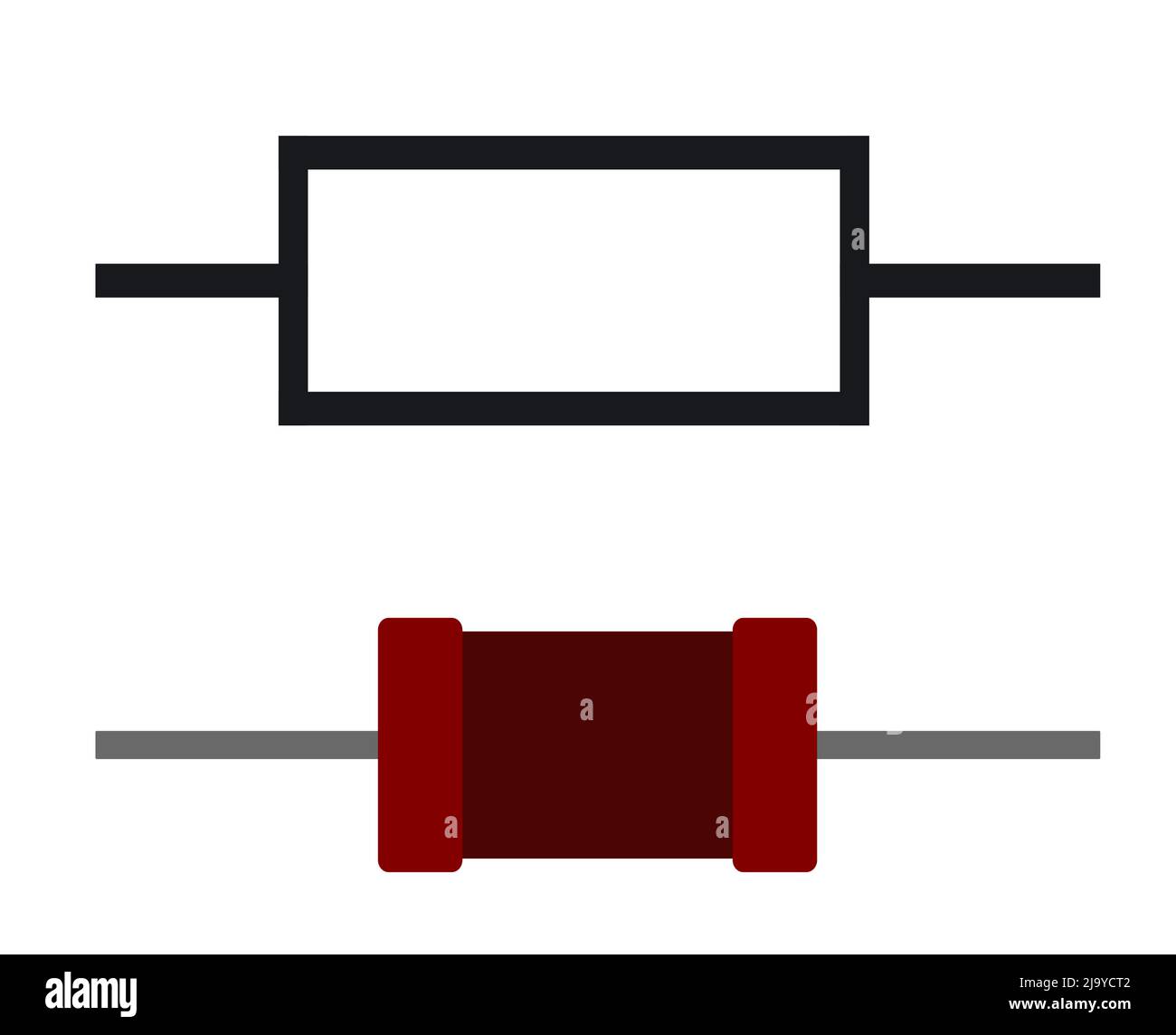 Resistor symbol Stock-Vektorgrafiken kaufen - Alamy