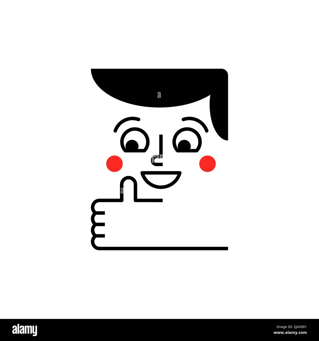 Daumen hoch Zeichen alles ist sehr gut Symbol Stock-Vektorgrafik - Alamy